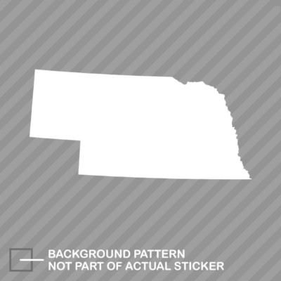 Nebraska Shaped Sticker Die Cut Decal NE | eBay