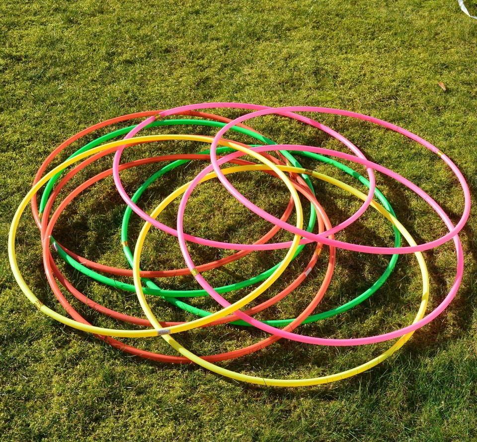 Multicolour Hula Hoop Children's Adult Fitness Activity Plastic Hoola ...