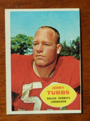 1960 TOPPS FOOTBALL #38 JERRY TUBBS DALLAS COWBOYS EX/MT A-2629 | eBay