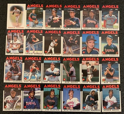 1986 Topps California Angels Complete Team Set With Traded | eBay