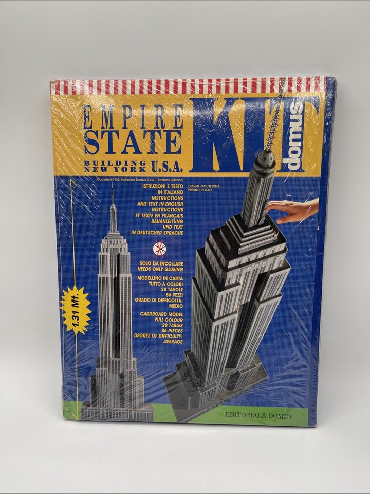 Domus New York Empire State Building Model Kit Sealed | eBay
