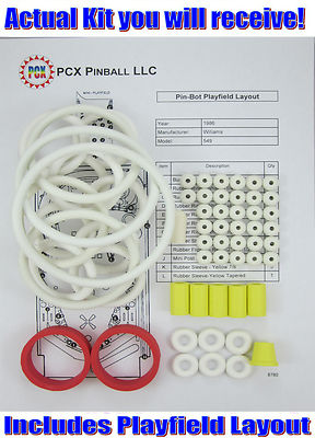 1986 Williams Pin-Bot Pinball Machine Rubber Ring Kit - aka Pinbot | eBay