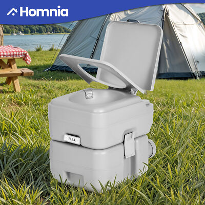 6 Gallon RV Portable Toilet 23L Camping Travel Commode Potty Outdoor ...