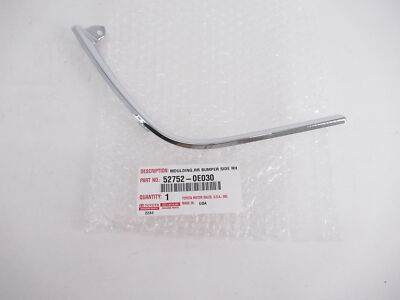 Genuine OEM Toyota 52752-0E030 Passenger Rear Bumper Molding 2017-19 ...