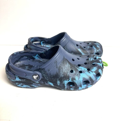 Crocs Classic Marbled Clog Blue Size 6 M Big Kid | eBay