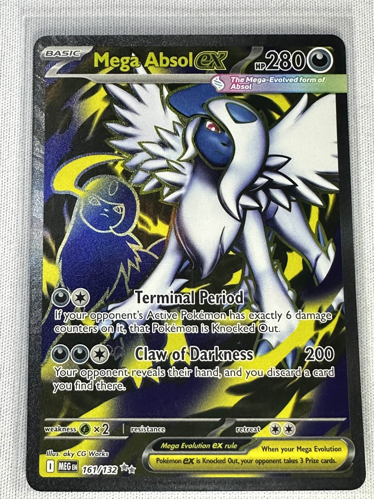 Mega Absol ex 2025 Mega Evolution #161/132 Ultra Rare (Full Art) Price ...
