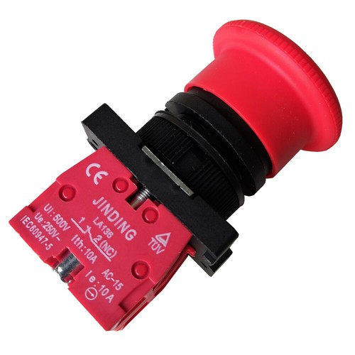 JDNN LA136 500V 10A IP55 NO Emergency Stop Pushbutton Switch for ...