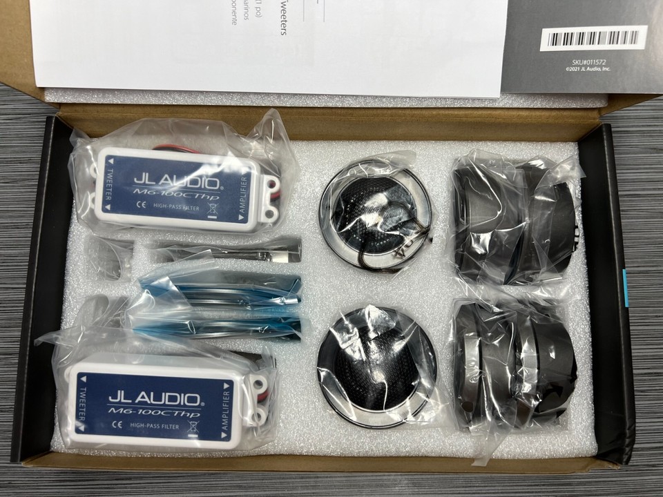 JL Audio M6-100CT-CS-GmTi M6 Series 1" Marine Tweeters JL Marine M6 ...