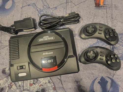 SEGA GENESIS FLASHBACK - ATGAMES - 2 CONTROLLERS - CABLES -PICTURES ...