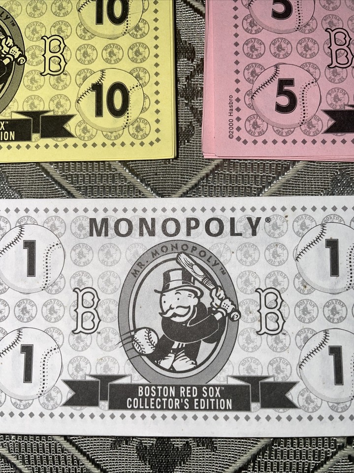 Boston Red Sox Monopoly Money Collector’s Edition 2000 Replacement ...