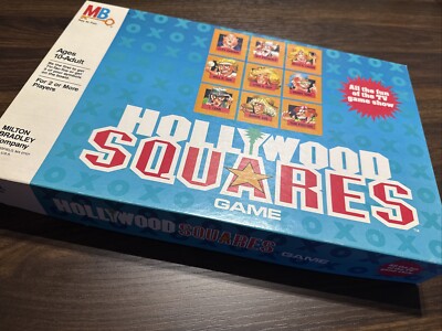 Vintage Hollywood Squares Board Game 1986 Milton Bradley OPEN BOX MINT ...