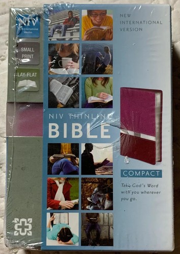 NIV Thinline Bible Compact Imitation Leather Orchid Razzleberry Duo ...