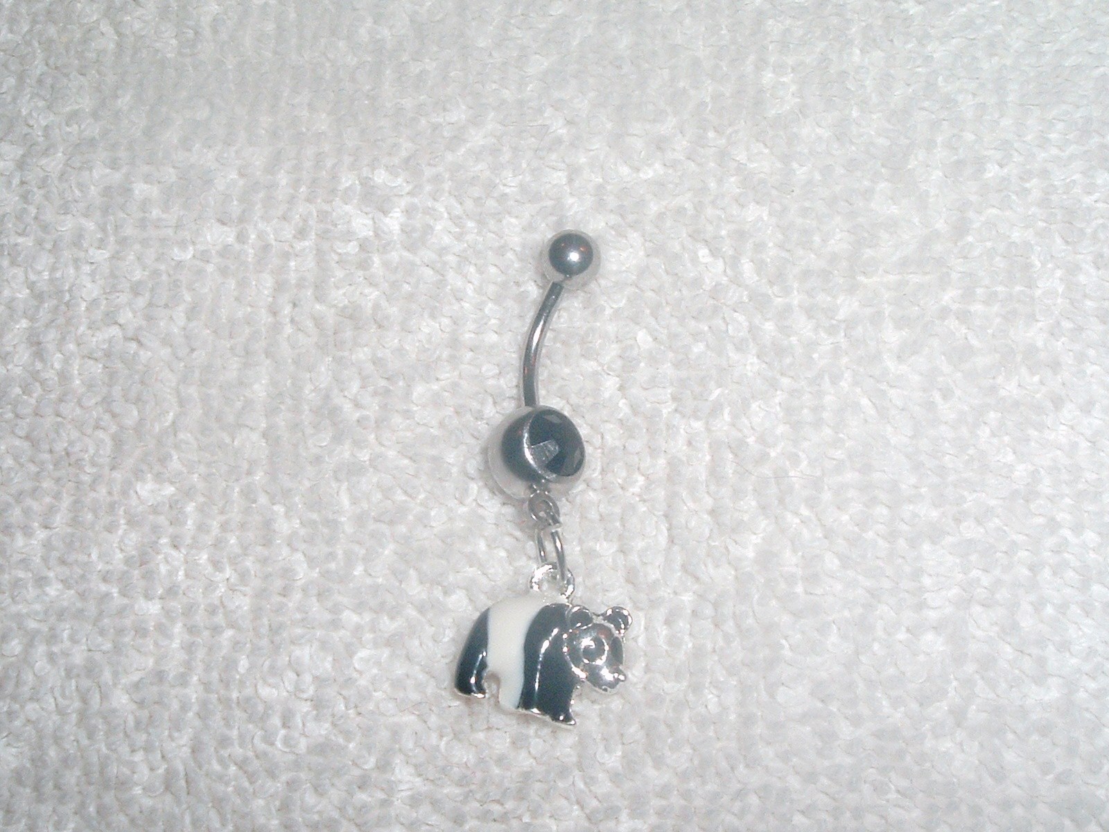 Cute Panda Bear Animal Zoo Belly Button Navel Ring Body Jewelry ...