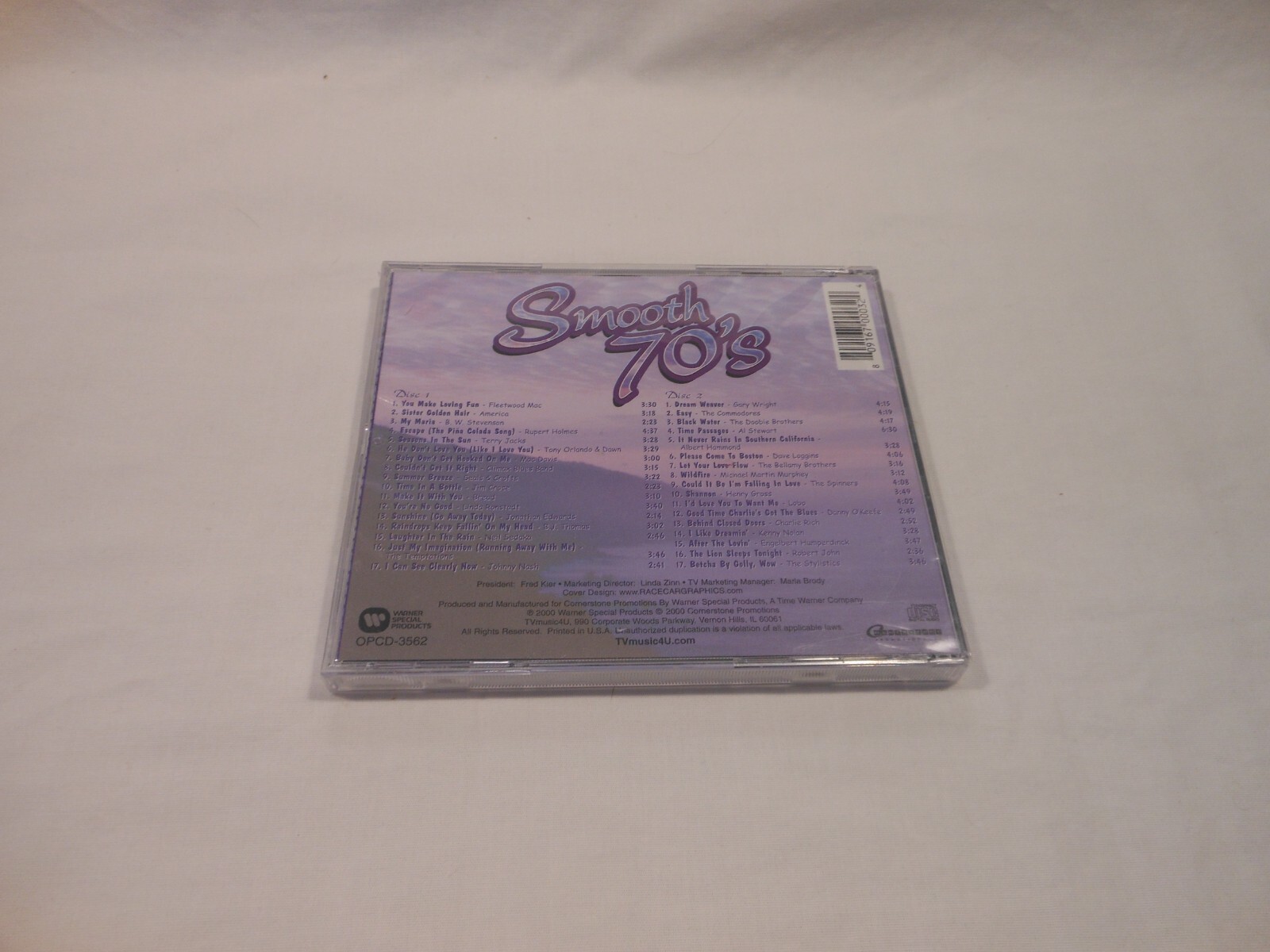 Various Artist Smooth 70's 2 CD Set, 2000 Warner Special Products BRAND ...