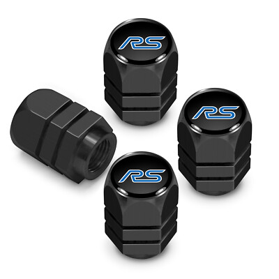 Ford Focus RS in Black on Black Hexagon Aluminum Tire Valve Stem Caps ...