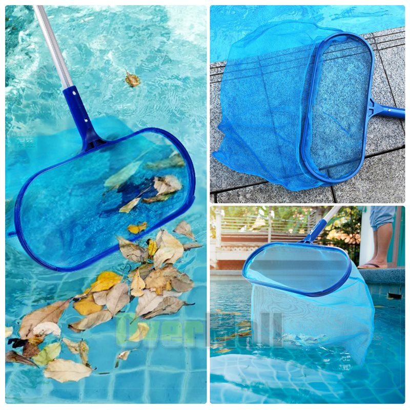 Heavy Duty Pool Skimmer Leaf Rake Net Cleaning Swimming Pool Fine Mesh ...