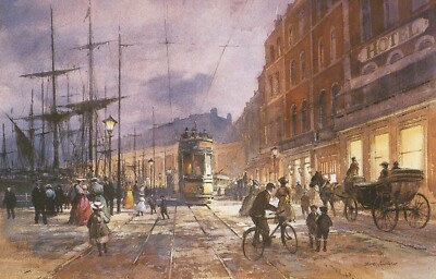 STEAM TRAINS & RAILWAYS TRAMS IN RAMSGATE CENTRE EARLY 1900s FINE ...