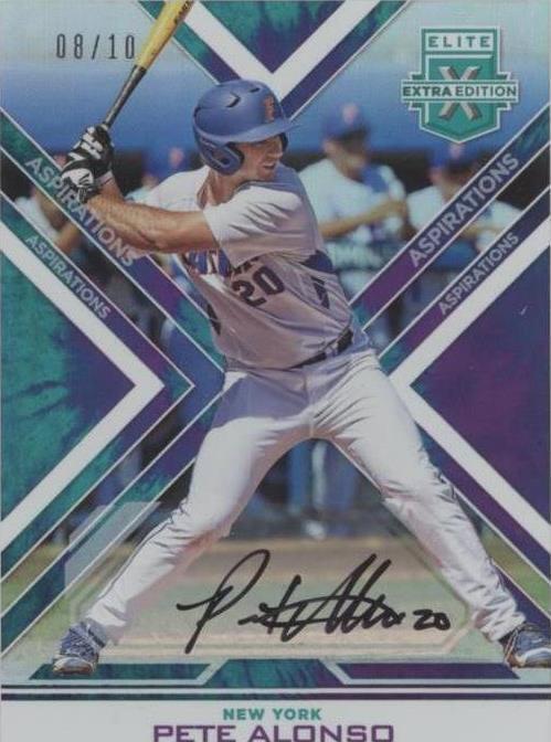 2016 Panini Elite Extra Edition - Pete Alonso #64 Aspirations Tie-Dye ...