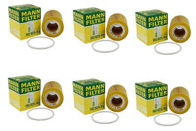 Set of 6 Engine Oil Filters For Land Rover LR2 Volvo V60 S80 XC70 XC90 ...