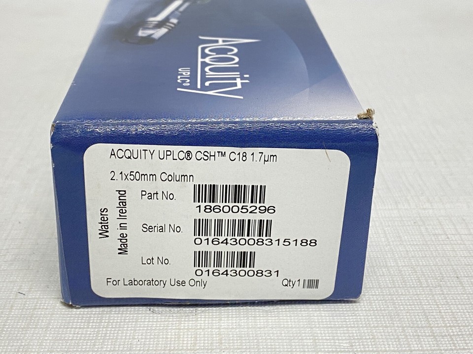 WATERS ACQUITY UPLC CSH C18 Chromatography Column 2.1x50mm 130Å 1.7 µm ...