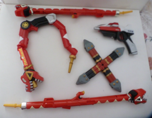 BANDAI POWER RANGERS RED NINJA STORM WEAPONS AND GUN - SOUNDS | eBay UK