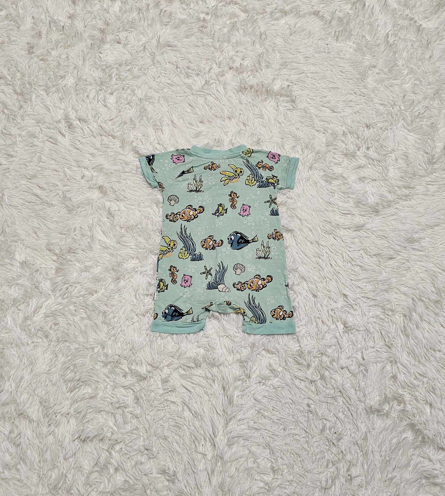 Little Sleepies OG DISNEY FINDING NEMO Shorty Zippy Romper SIZE 0-3 ...