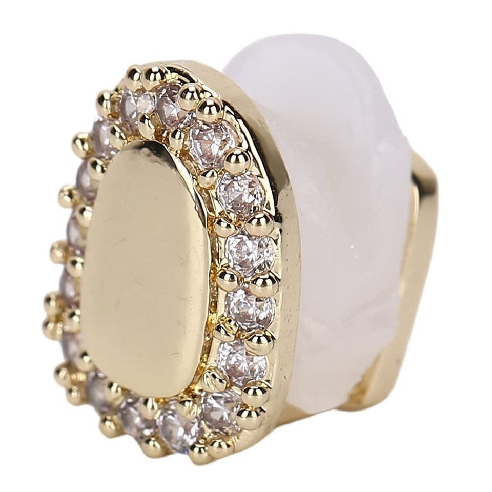 Single Gold Mouth Tooth, Hip Hop Teeth Bling Teeth Gold Plated with ...