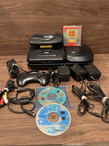 Sega Genesis 1 + Model 2 CD + 32X Complete Console Tower of Power - w ...