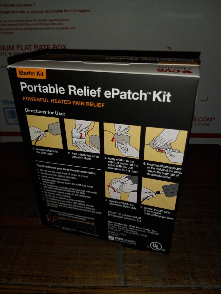New! CVS Health - Portable Relief ePatch Starter Kit + Portable Relief ...