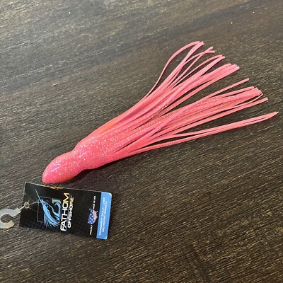 Fathom Offshore Trolling Lure 9” Octopus Skirt - Pearl Pink | eBay