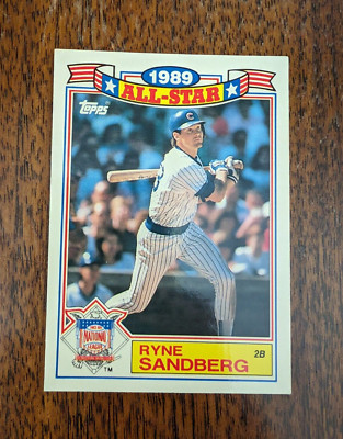 Ryne Sandberg - 1990 Topps All Star Commemorative Set 3 of 22 - Near ...