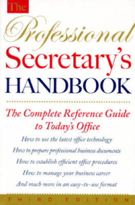 The Professional Secretary's Handbook - Hardcover By DeVries, Mary A ...