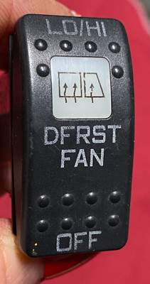 CARLING TECHNOLOGIES ROCKER SWITCH DEFRST FAN L/HI, OFF 0803, DEFROST ...