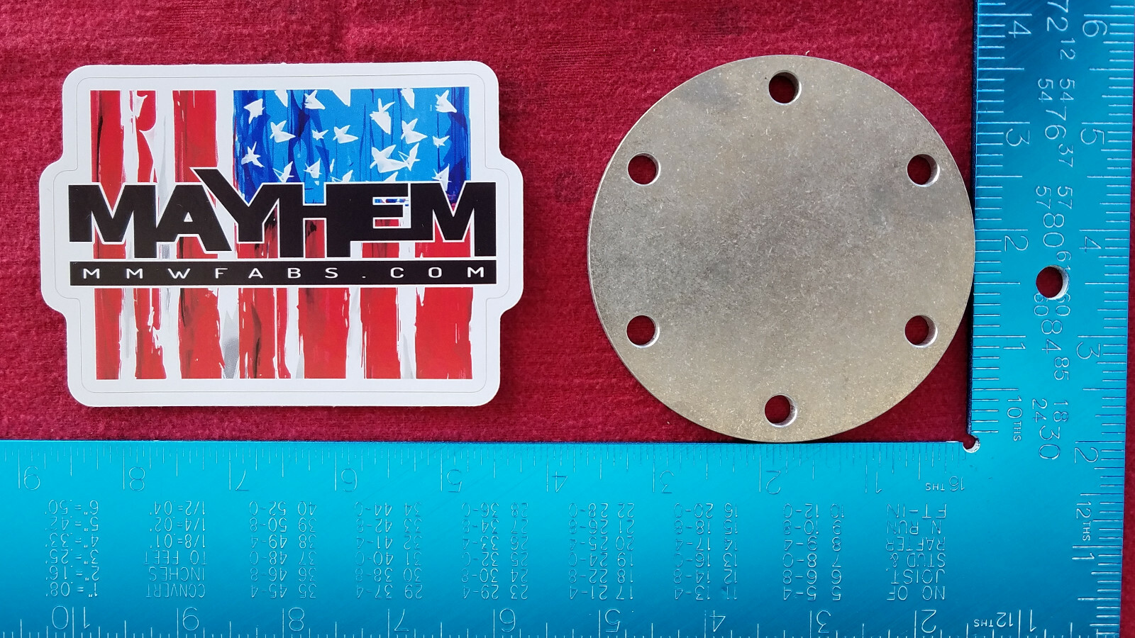 ATL style custom fuel cell fill plate 3.00" Round Blank! 100% Made in ...