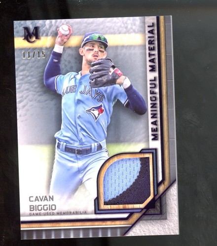 2023 Topps Museum Collection Cavan Biggio /15 Meaningful Materials ...