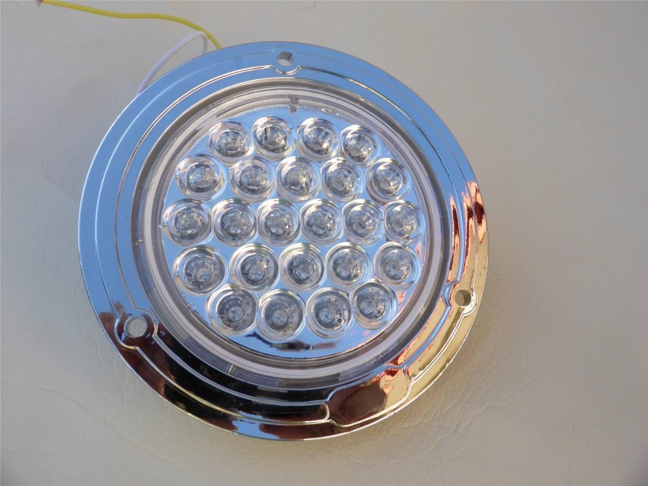 2 PCES 10-30V LED CLEAR LENS REVERSE TAIL LIGHT FOR UTE TRAILER TRUCK ...
