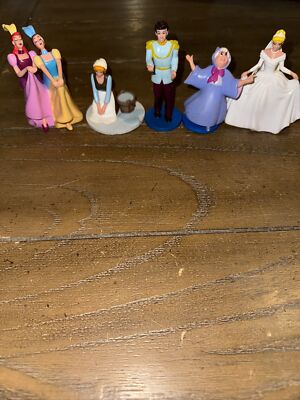 Disney Store Cinderella 5 Figure Figurine Play Set Rare Out Of Box Ebay