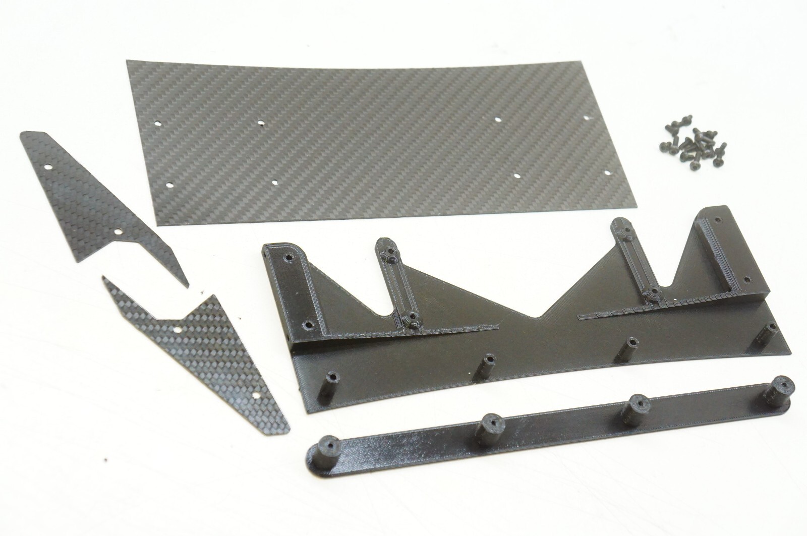 AJC Mods Upgrade Carbon Fiber Rear Wing for Traxxas Drag Slash 5.0 Fox ...