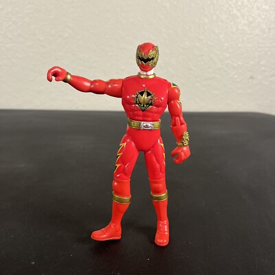 Power Rangers Red Ranger Gold Action Figure Bandai 2003 Twisting ...