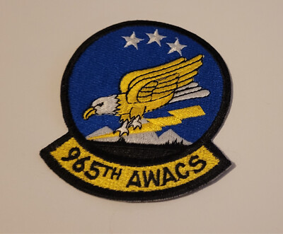 965th AWACS Patch Airborne Warning and Control System Bright Bold ...