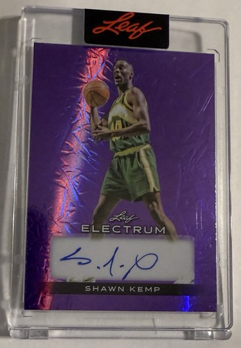 2024 Leaf Electrum Purple Foil BA-SK1 Shawn Kemp Autograph Card 1/7 | eBay