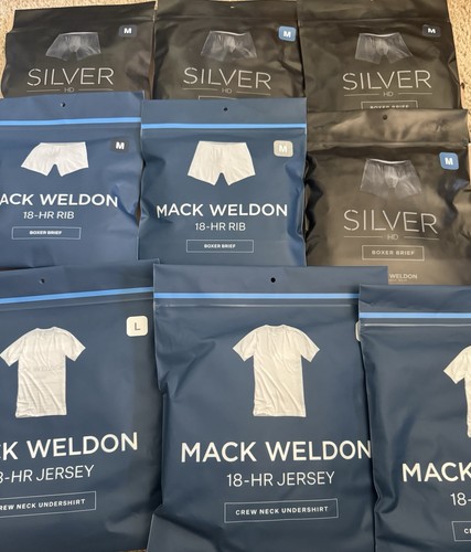 Mack Weldon Bundle 6X Boxer Briefs Medium and 3X Undershirts Large MSRP ...