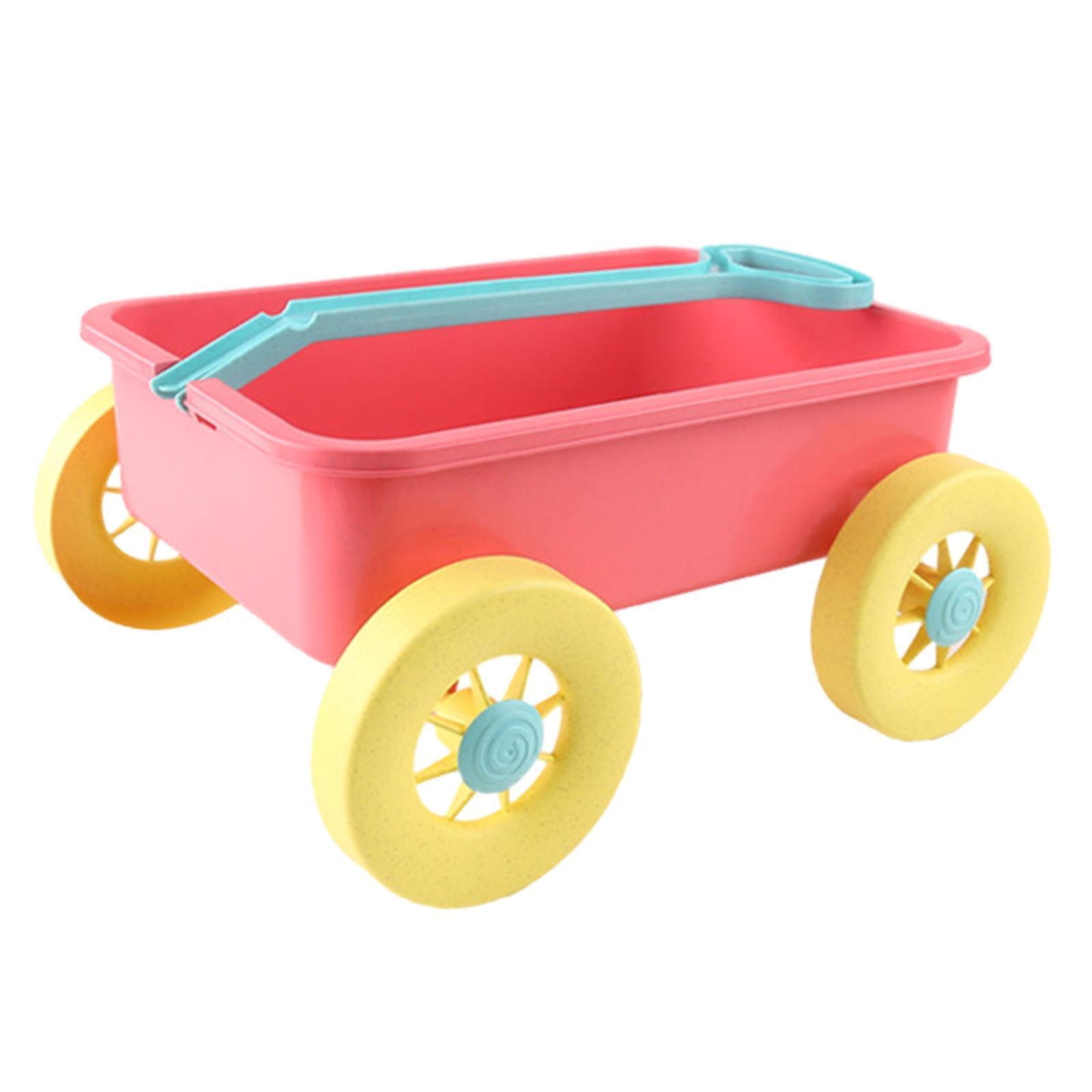 Pretend Play Wagon Toy Portable Pull Car Toy for Outdoor Seaside ...