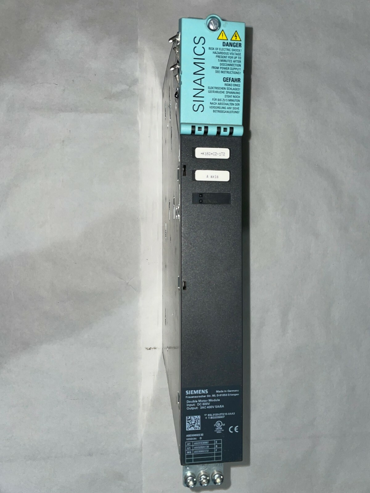 Siemens Sinamics S120 Double Motor Module 6SL3120-2TE15-0AA3 TESTED | eBay