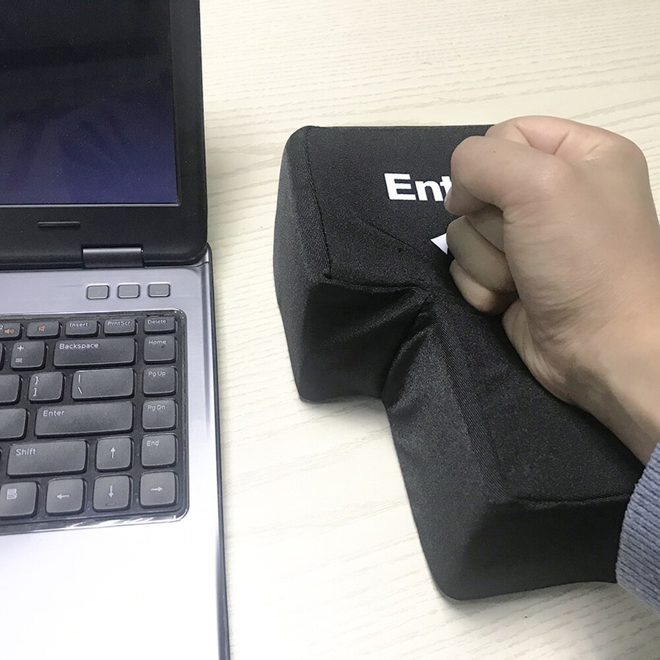 Anti-Stress Computer Huge Enter Key Big Giant USB Keyboard Vent Button ...