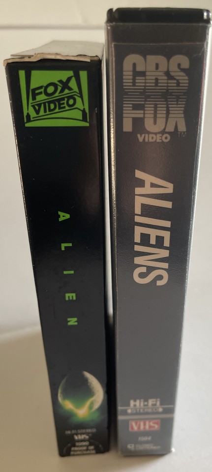Alien & Aliens (VHS) Science Fiction Horror Ridley Scott Xenomorph ...