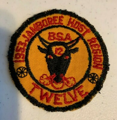 1953 Jamboree Host Region Twelve Patch w/Snorting Bull BSA Boy scouts ...