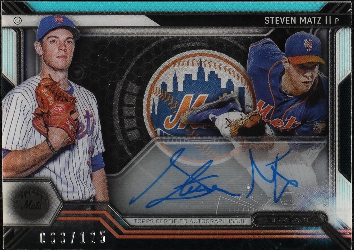 2016 Topps Strata - Signatures Steven Matz #SS-SM /125 (AU) for sale ...