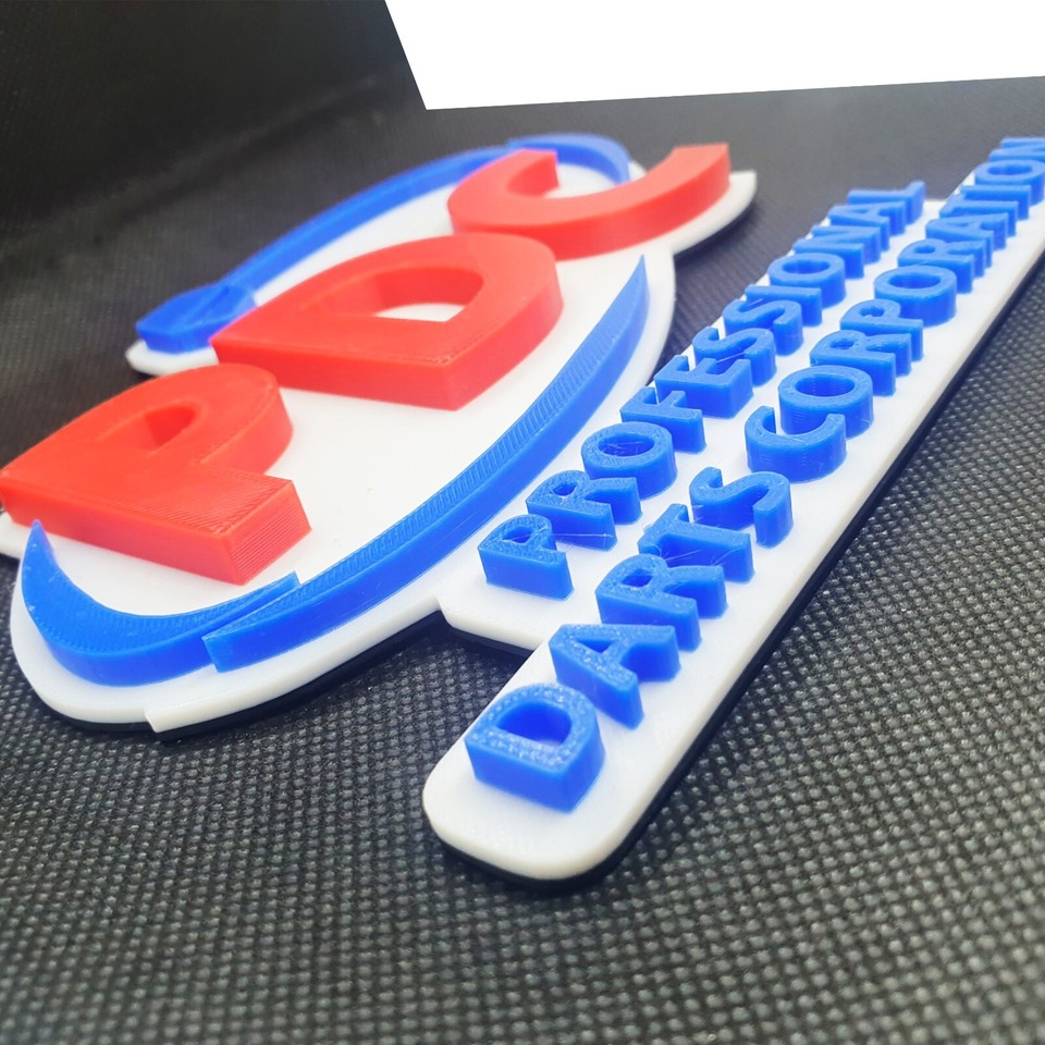 Professional Darts Corporation themed (PDC) Darts sign 3d Printed ...
