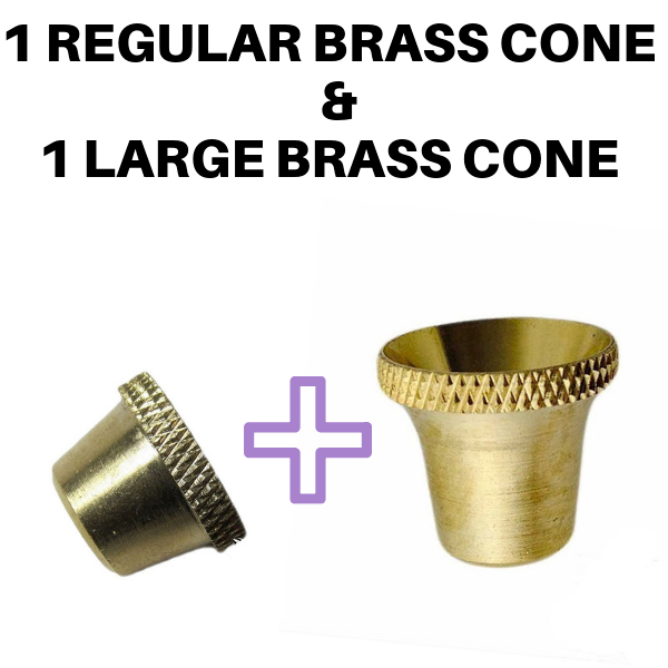 Regular & Large Bonza Bucket Brass Cone Piece - Metal Cones - Billy CP ...